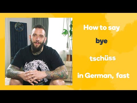 How to say bye in German - Learn German fast with Memrise