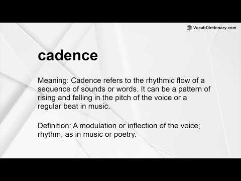 cadence Meaning