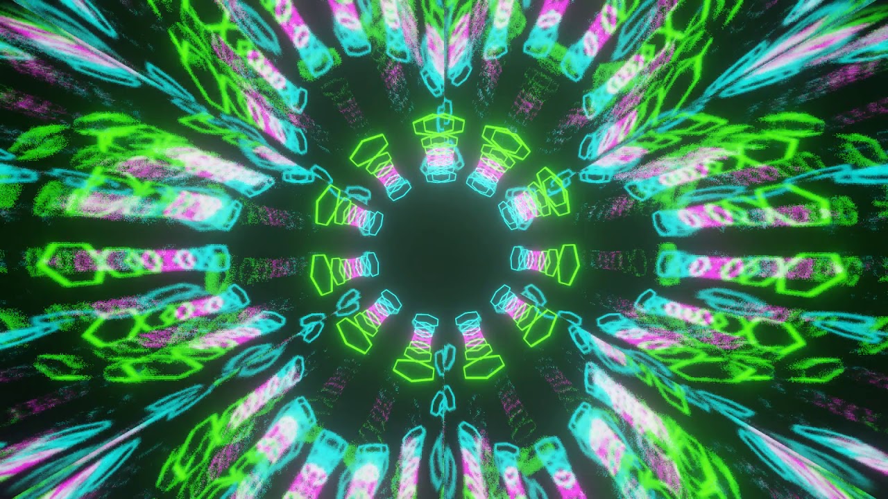 VJ LOOP 2020: kaleidoscope PSYCHEDELIC FLOWER