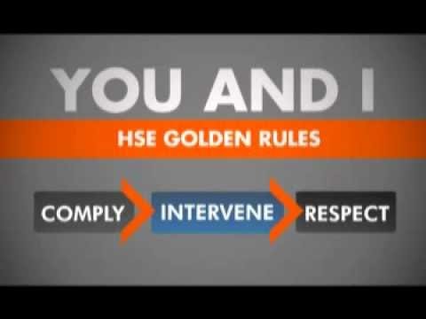 15 HSE GOLDEN RULES - Very Informative!!!