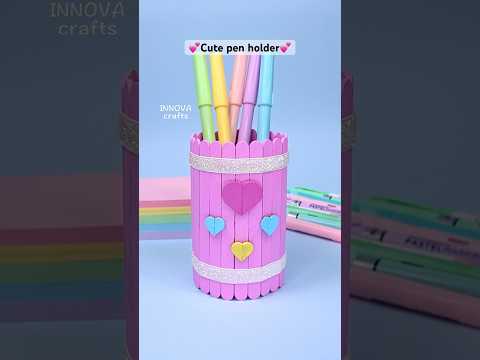 DIY Ice cream pen holder π Easy craft ideas #diy #craft #handmade #art