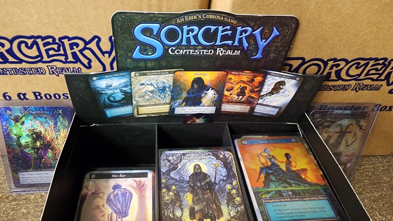 ALPHA Sorcery Contested Realm Kickstarter Box Opening. Just Look at this ART!!