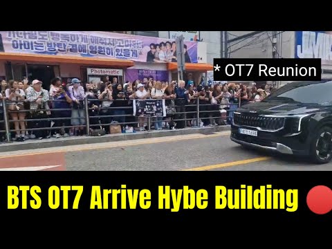 BTS OT7 Members Arrive Hybe π΄ | BTS Members Reunion