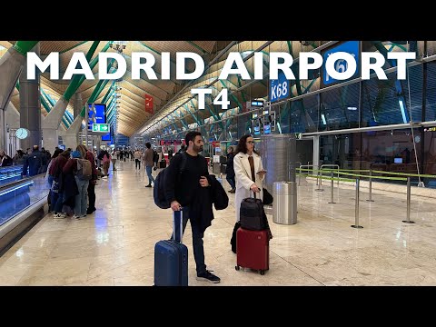 [4K] Arrival and Departure At Madrid Airport (Terminal 4), Spain🇪🇸 | Full Airport Walking Tour 2025