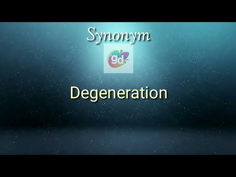 Degeneration Synonym with Meaning||Telugu Meaning||Googul Dictionary#degenerationsynonym