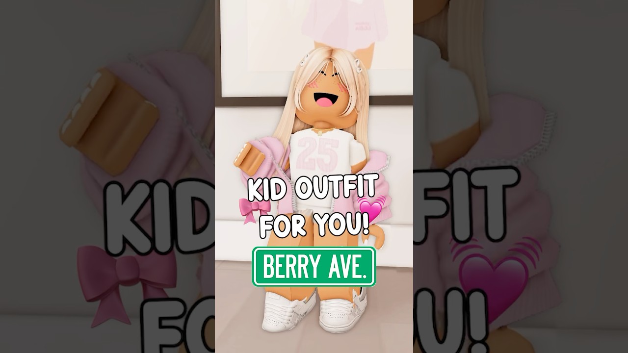 Preppy Pink Kid Outfit For You! 💕🛍️ #berryave #berryavenue #berryavenuecodes #berryavenueoutfits