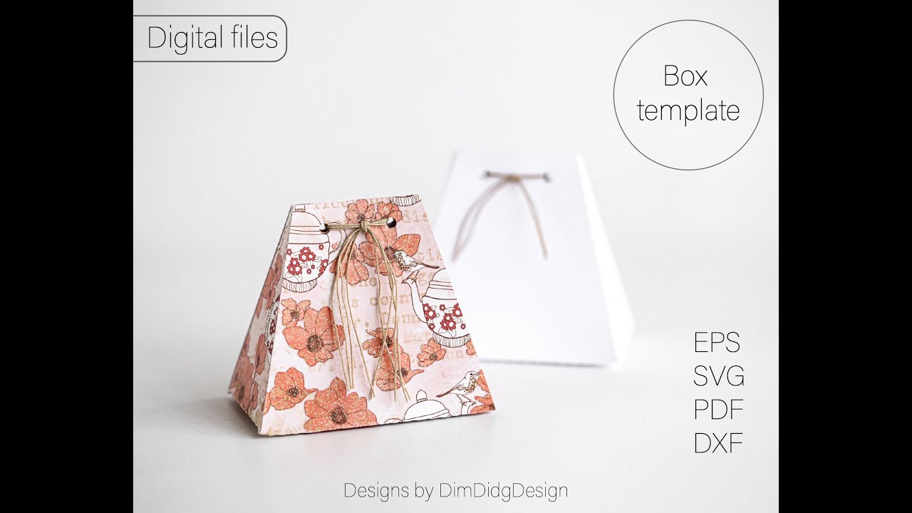 Box cut template Svg files for cricut SVG Box template Party favor box svg Candy Wedding favors box