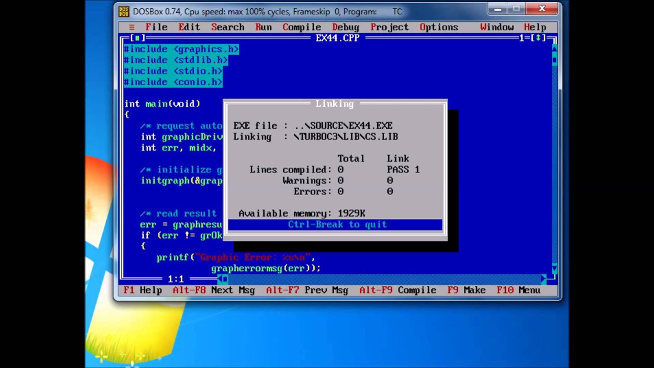 #64 graphdefaults - Built-in function in C graphics.h