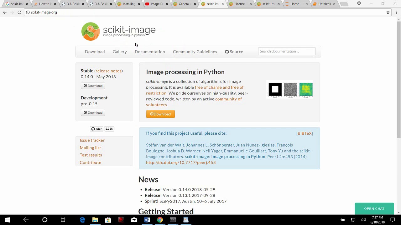 Python Tutorial 1.0 : How to install scikit-image library