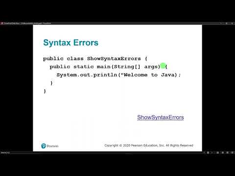 Java Types of Errors