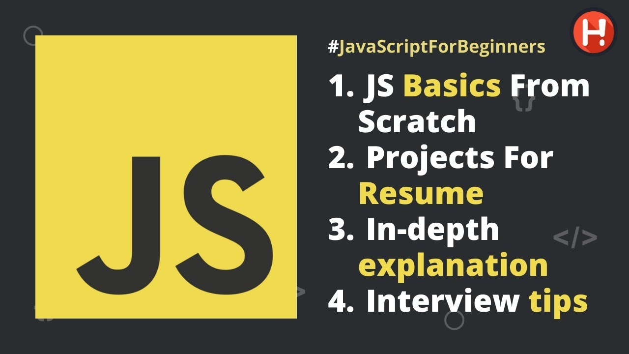 🔴 JavaScript Tutorial for Beginners | Learn JavaScript form scratch