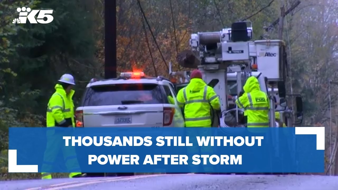 Thousands still without power after storm