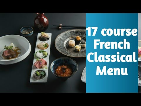 French classical menu | 17th course french menu