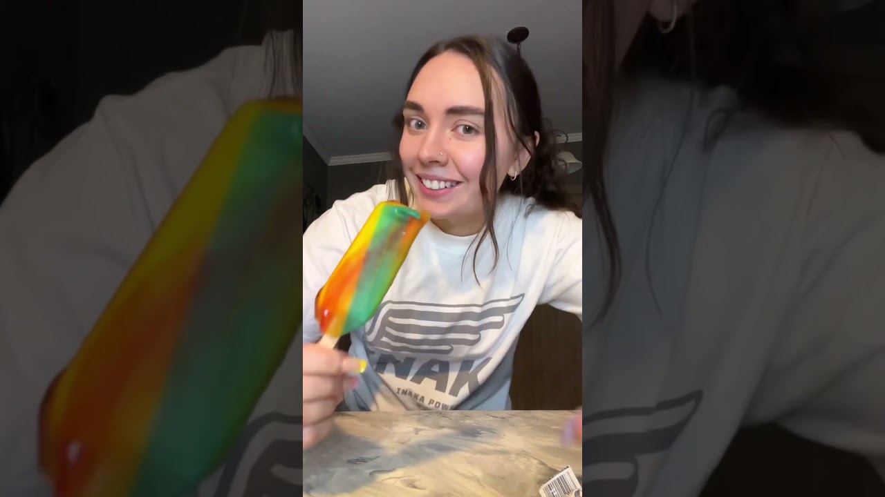 Trying Fruit Roll Up Popsicle! #shorts