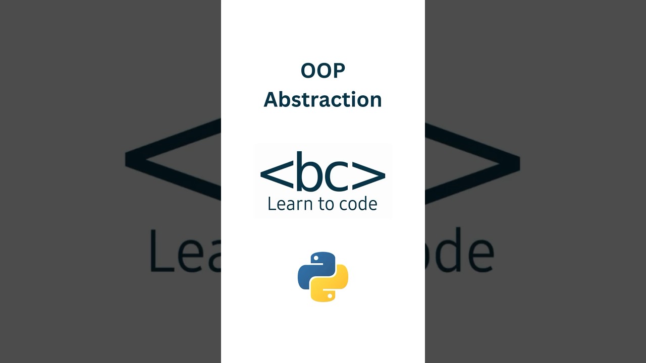 Master Abstraction in OOP using Python in under 60 seconds! #programming #code #oop
