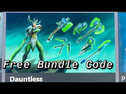 Dauntless Free Bundel Code , Emerald Steel Weapon Skins and More!