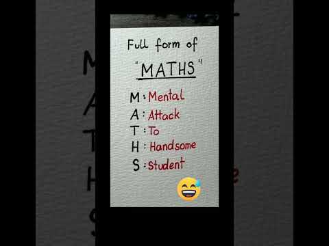 full form of maths ๐คฃ๐
๐ #sorts #funny #song