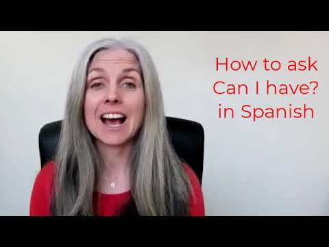 #spanishlessons #learnspanish #englishtospanish How to ask Can I have? in Spanish