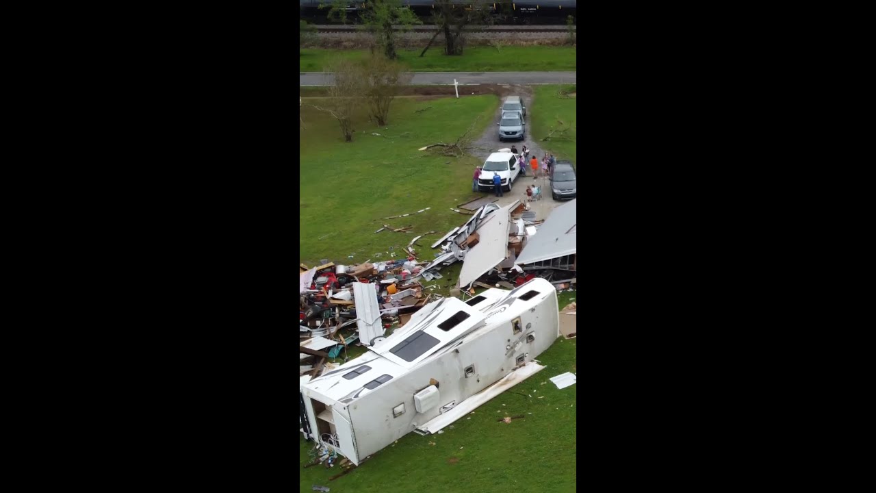Tornado Tears Through Louisiana Village