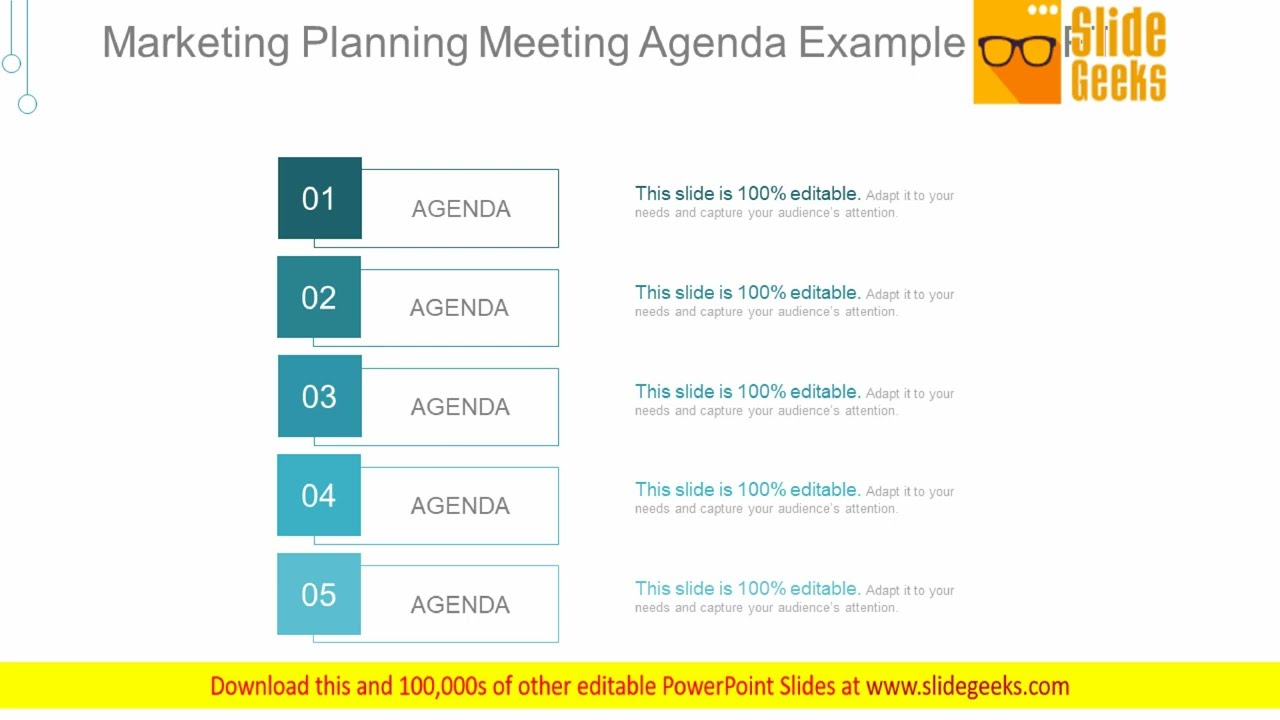 Marketing Planning Meeting Agenda Ppt Powerpoint Presentation Visual Aids