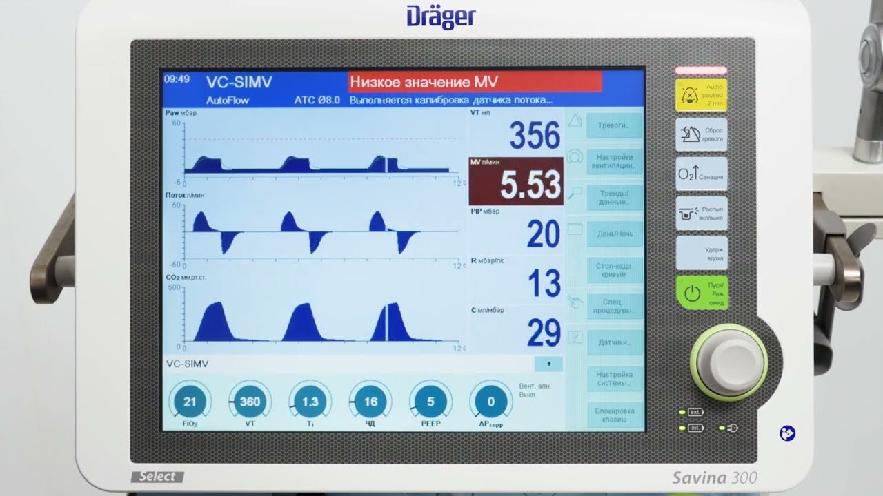 Dräger Savina 300 Select Аппарат ИВЛ - купить в Москве по выгодной цене ...
