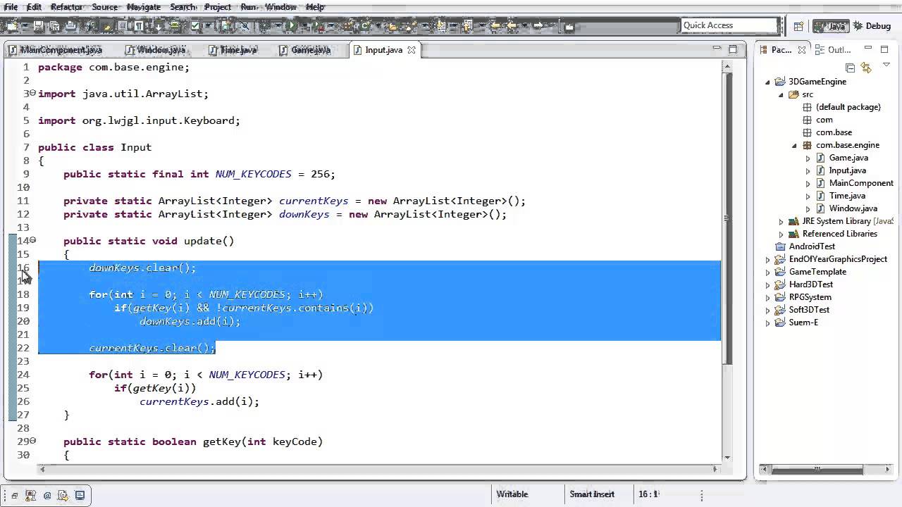 #3 3D Game Engine Tutorial: Input
