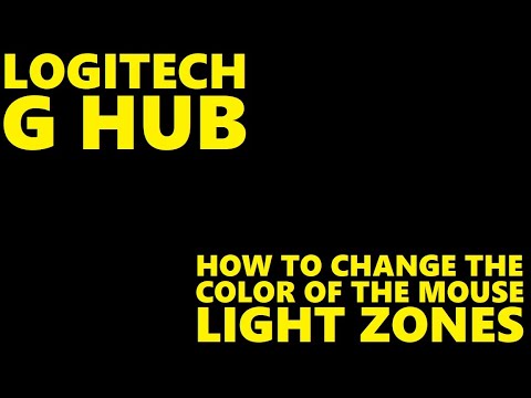 Logitech G Hub - How to change the color of the mouse light zones