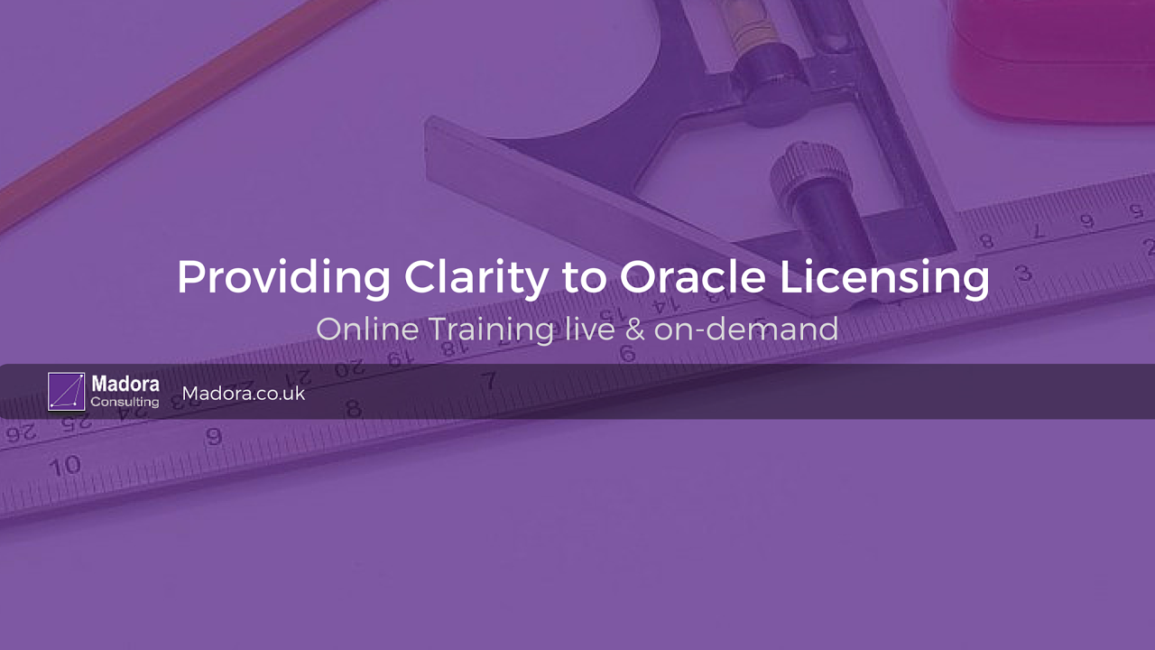 An introduction to Oracle Licensing