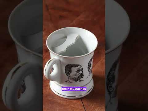 Victorian Mustache Cups #history #funfacts101 #facts #funfactsgalore