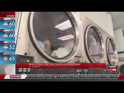 Man steals $2,500 from laundromat