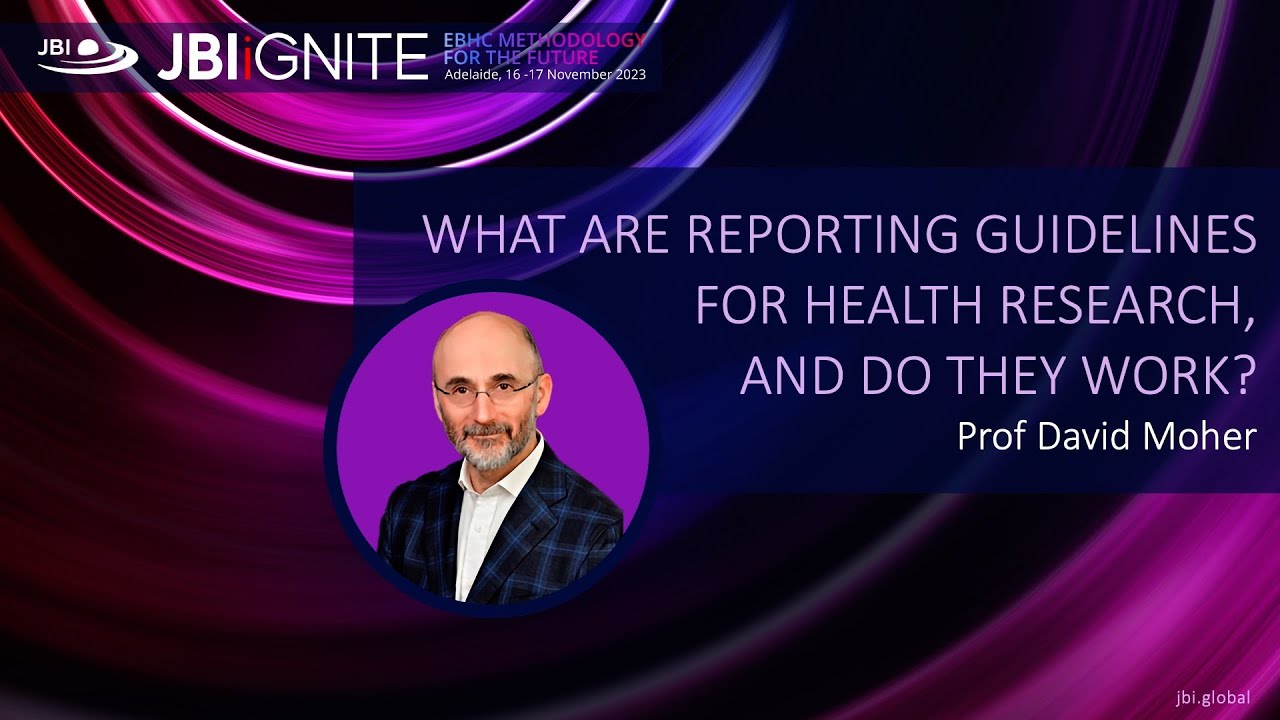 Reporting Guidelines for Health Research
