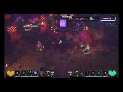 Minecraft Dungeon trading with the Piglin Merchant and his location