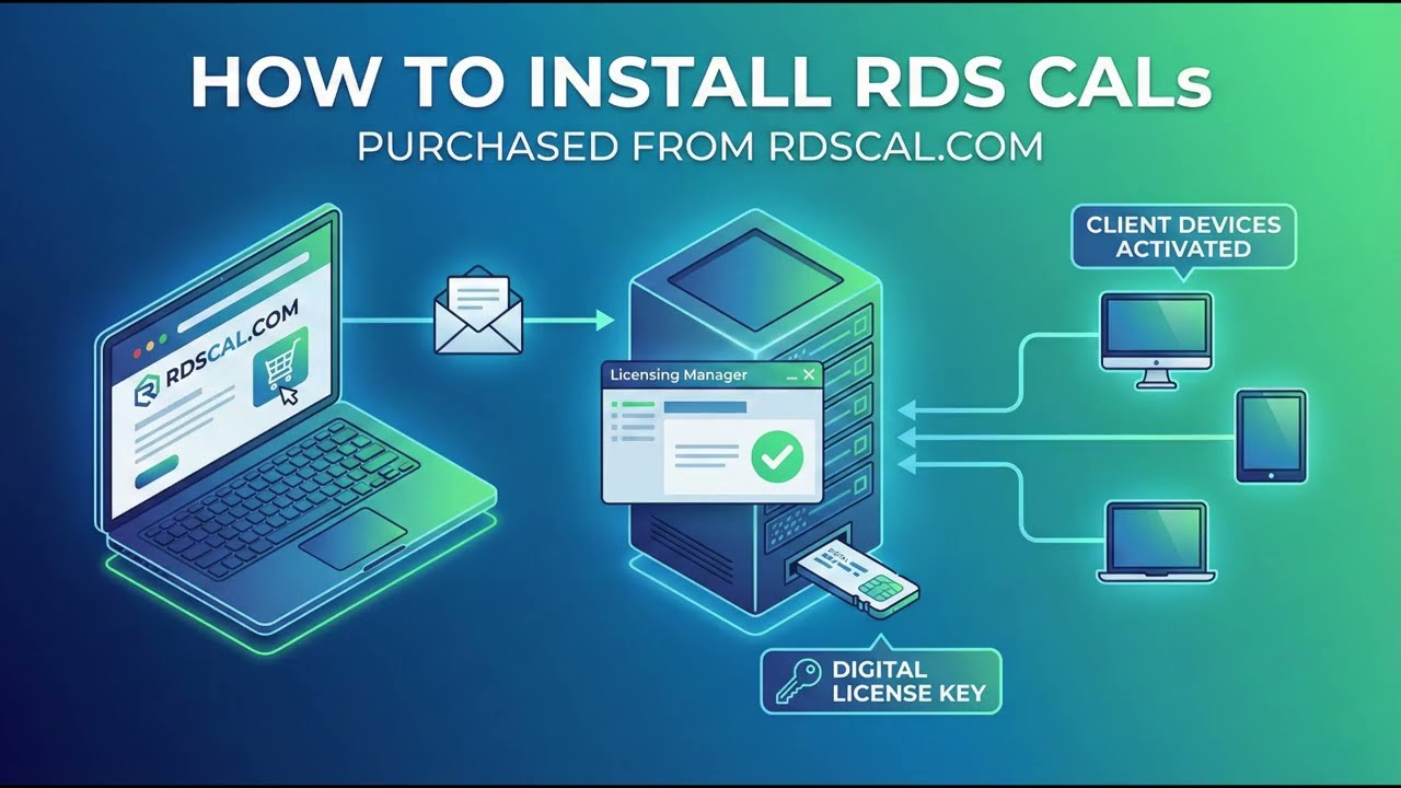 How to install RDS CALs Purchased From RDSCAL.COM