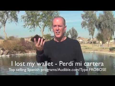 SPANISH "I LOST MY WALLET"