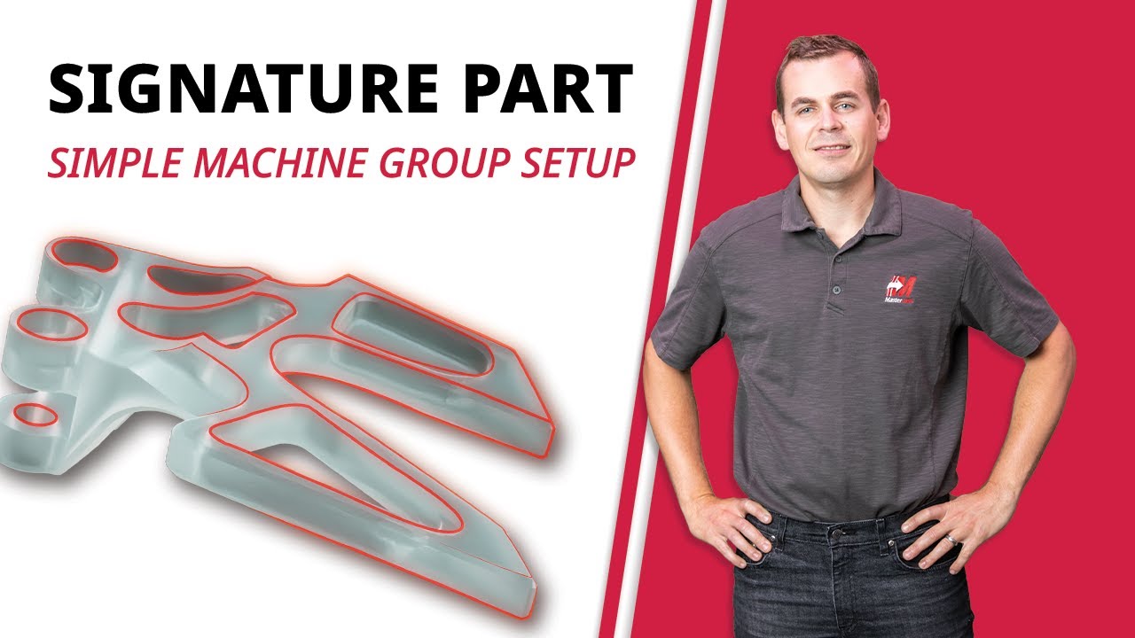 Simple Machine Group Setup in Mastercam 2023 | Mastercam 2023 Signature Parts | Part Two
