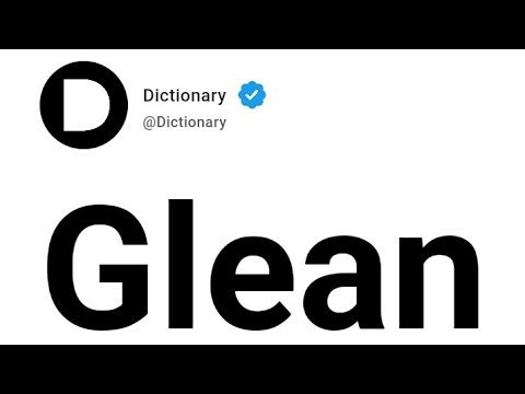Glean Meaning In English