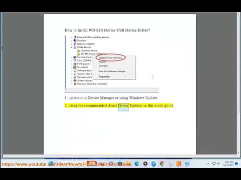 Install WD SES Device USB Device Driver on Windows