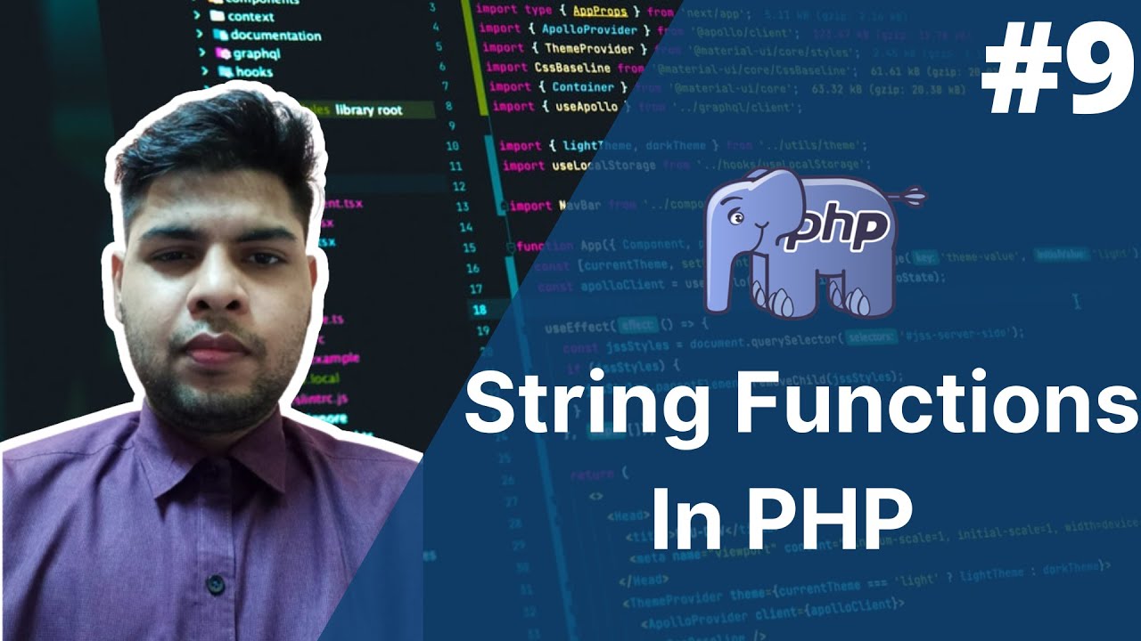 string function in php | php tutorial for beginners full - 9 | php tutorial | php full course #php
