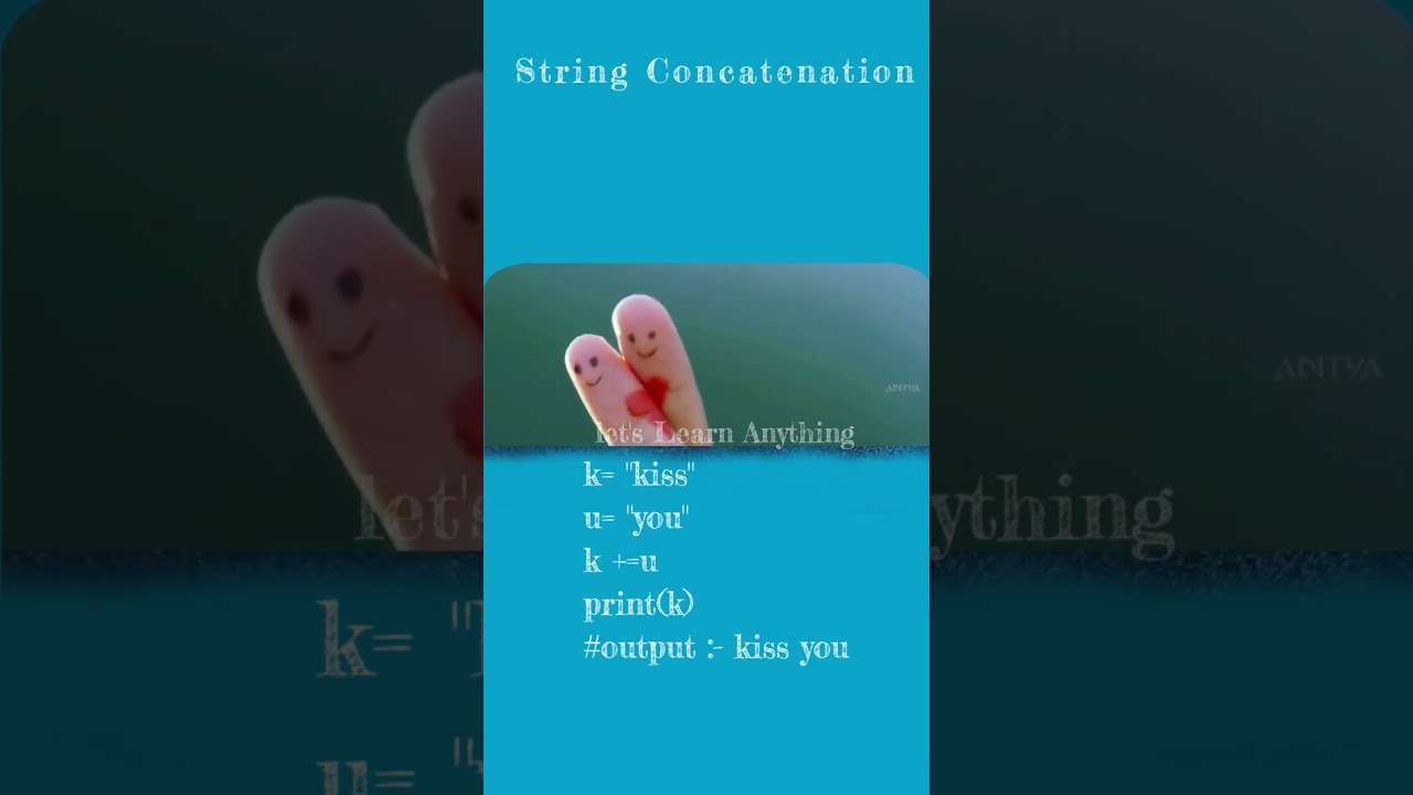 string concatenation.... #strings #code #operator  #program #programming #developer