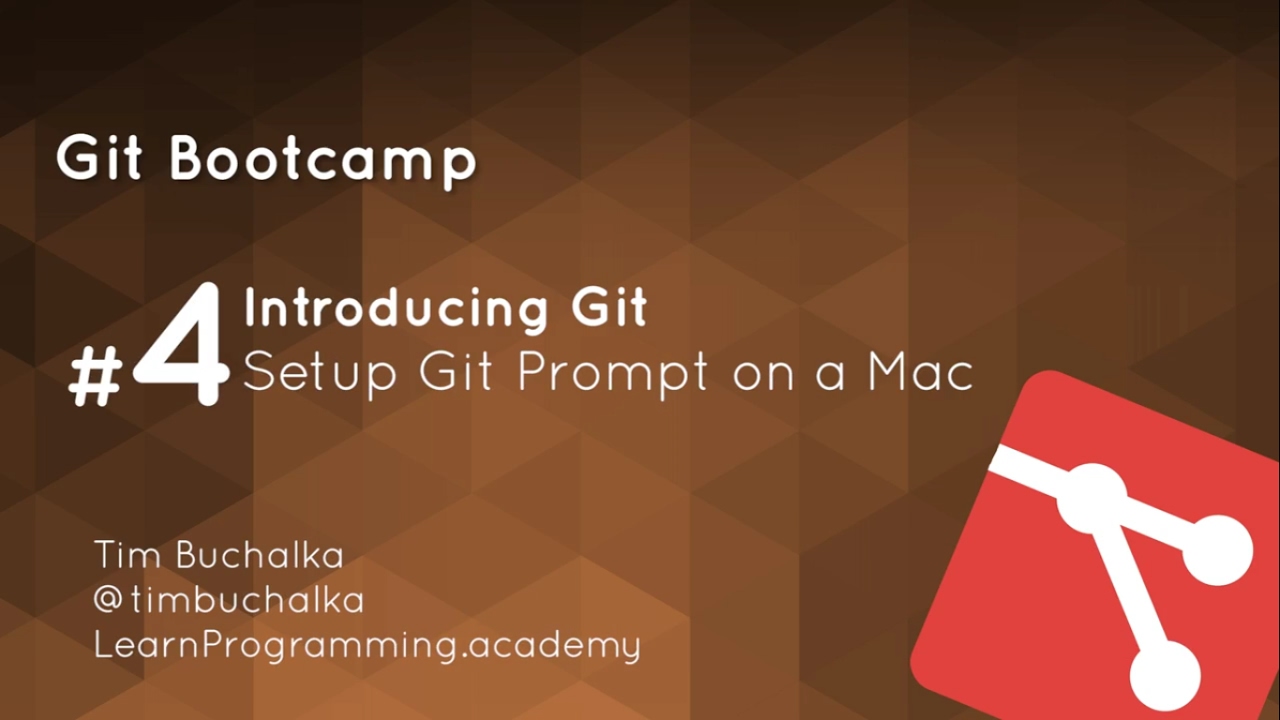 Github Beginners Tutorial - How to Setup Git Prompt on Mac
