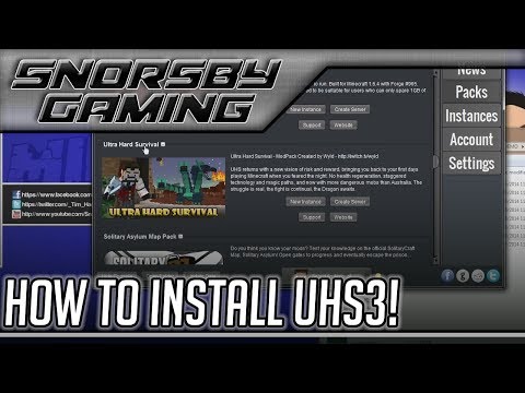 How to Install UHS3! [Ultra Hard Survival 3 Modpack]