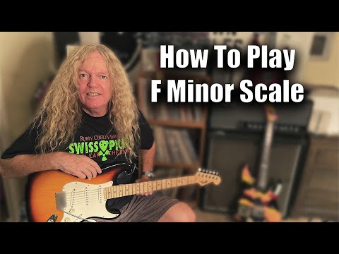 How to play F Minor Scale learn Guitar Free Lessons
