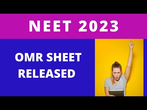 NEET 2023 OMR Sheet Released 🤞