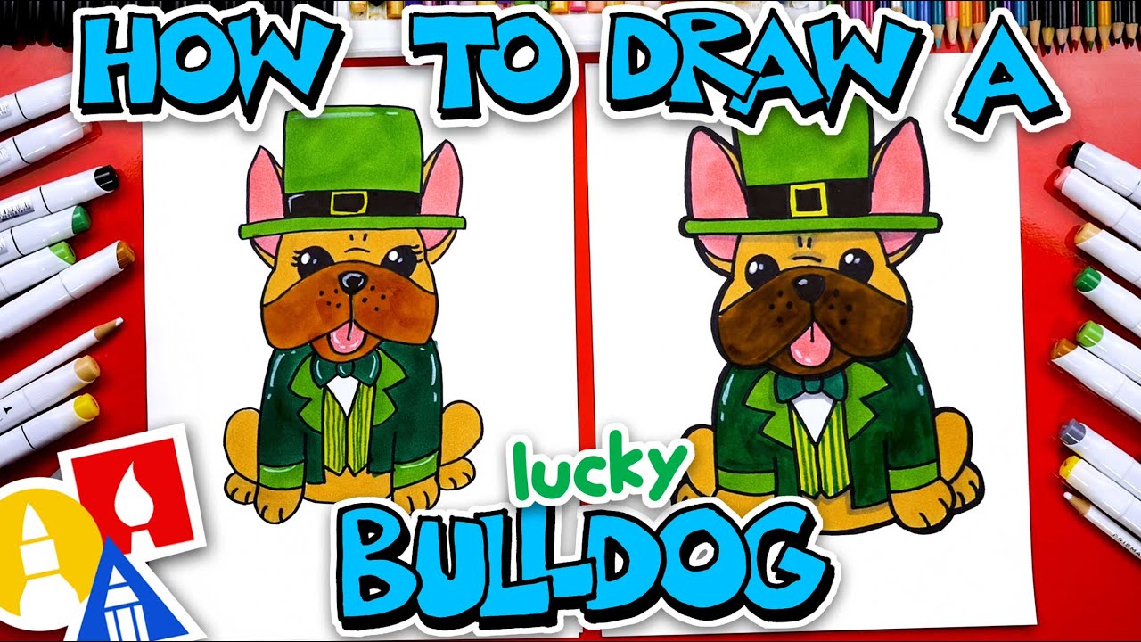 How To Draw A St. Patrick's Day French Bulldog
