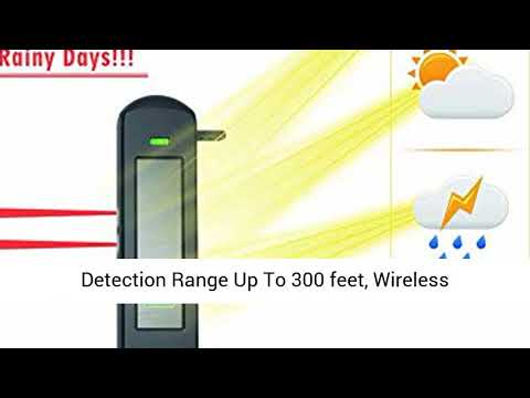 HTZSAFE Solar Wireless Driveway Alarm System