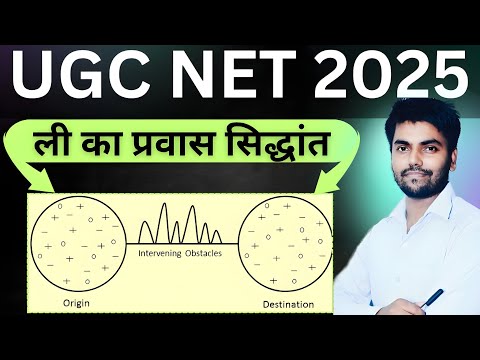 Lee migration theory | ली का प्रवास सिद्धांत | push and pull model | migration theory | geography