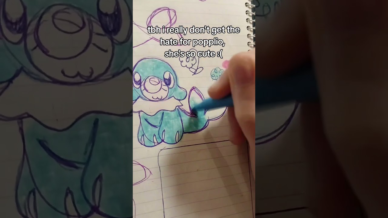 pokemon fandom strikes again 💔 #pokemon #pokemonfanart #fanart #popplio #sketchbook