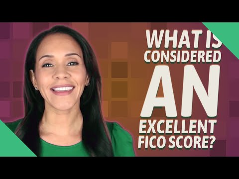 What is considered an excellent FICO score?