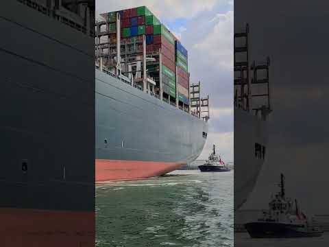 BIG CONTAINER SHIP EVER GOLDEN - PORT OF ROTTERDAM