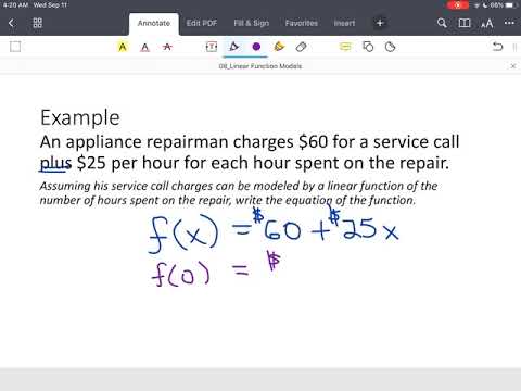 Linear Functions - Overview